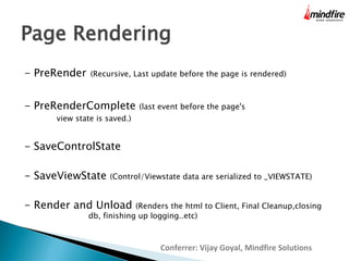 ASP.NET Page life cycle and ViewState | PDF