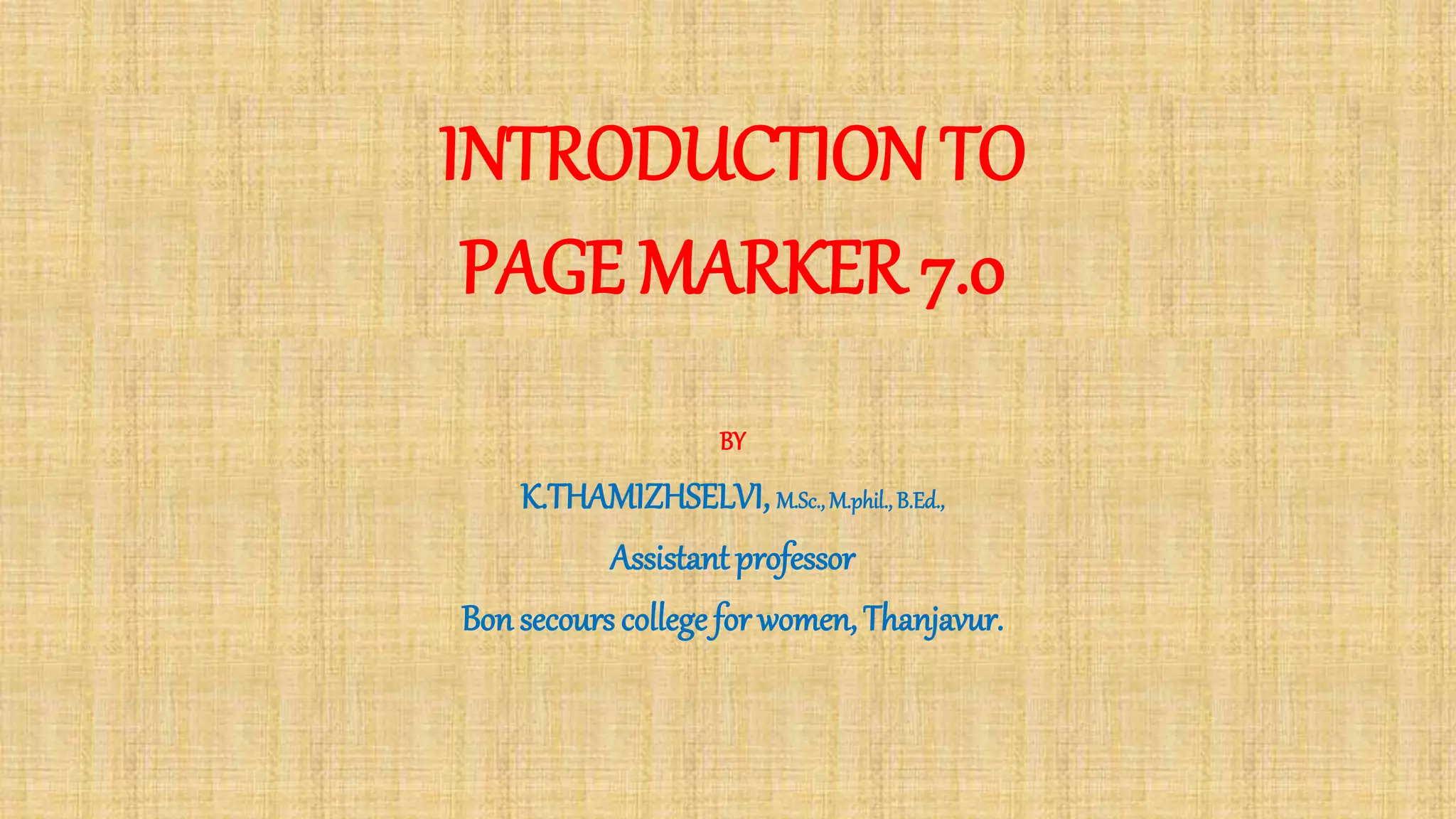 Pagemaker | PPTX