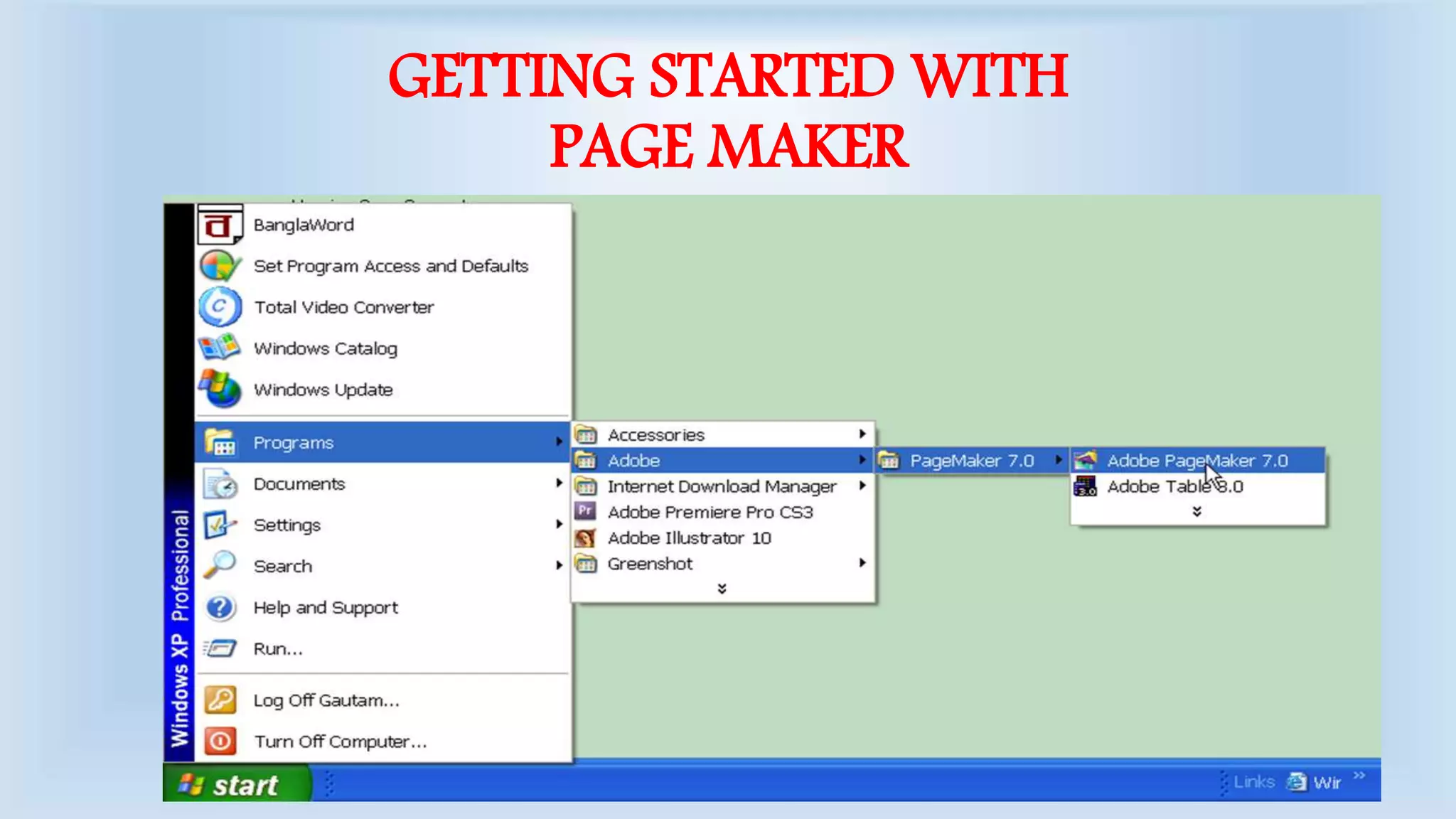 Adobe Pagemaker 7.0 | PPTX