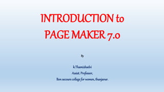 Adobe Pagemaker 7.0 | PPTX