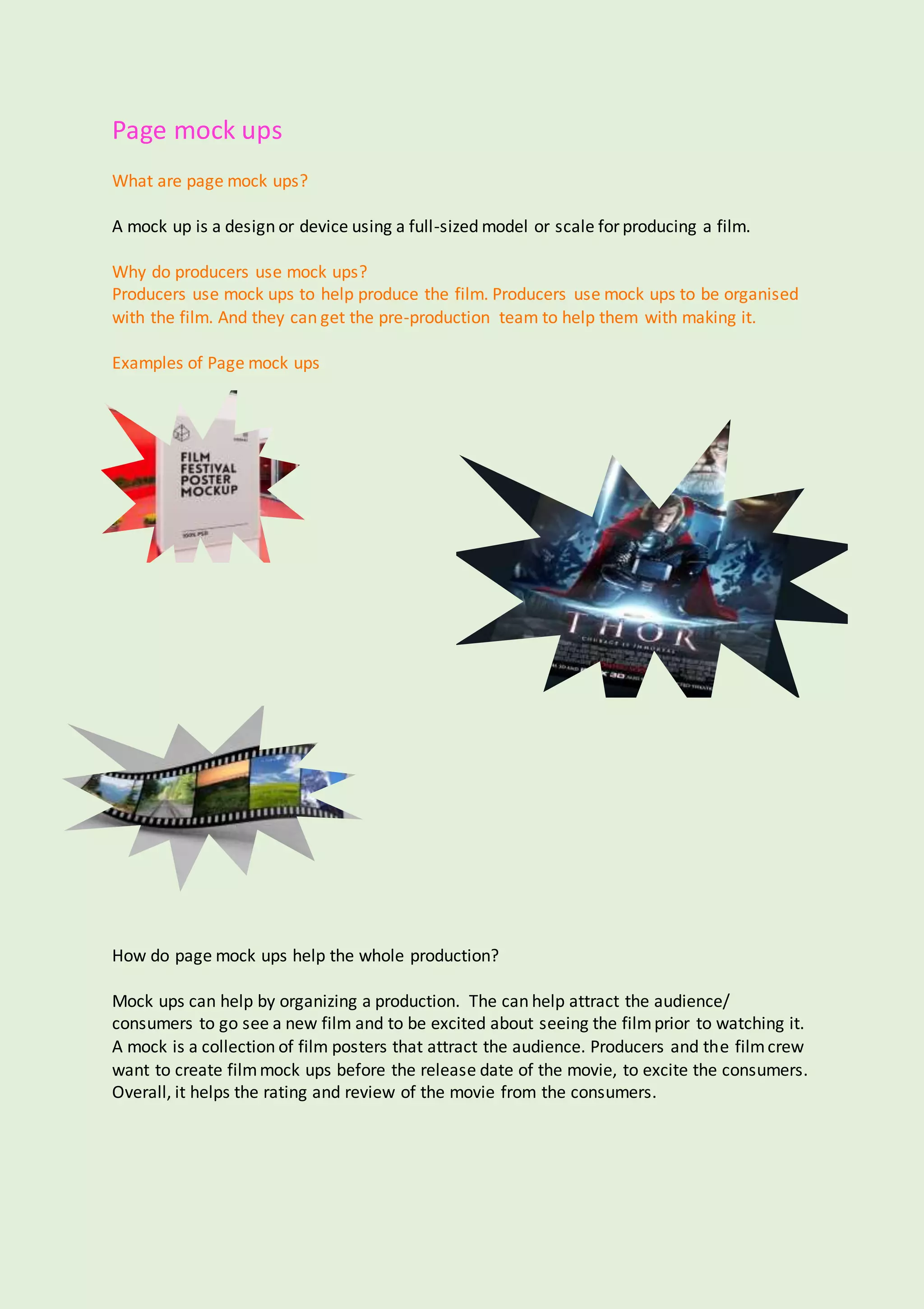 Page mock ups | DOCX