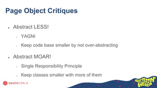 Page Objects - You're Doing it Wrong by Titus Fortner | PDF