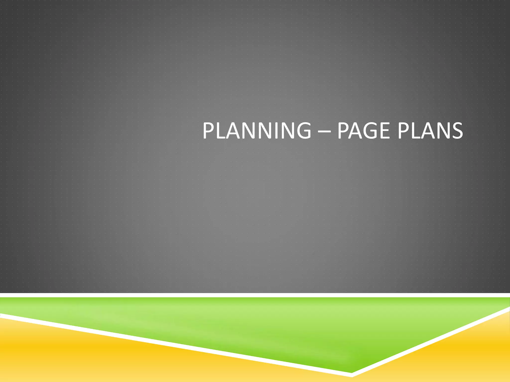 Page Plans | PPTX