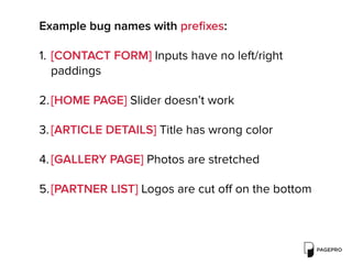 How to report a bug? | PPT