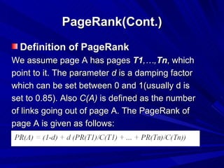 Page Rank | PPT