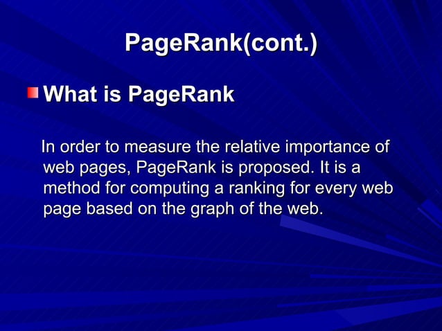 Page Rank | PPT