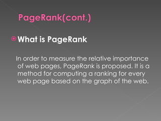 Page Rank | PPT