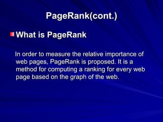Page Rank | PPT