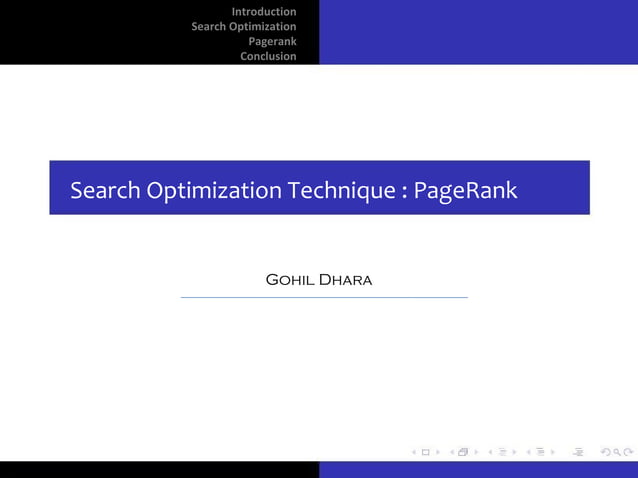 Pagerank Algorithm Explained | PPT
