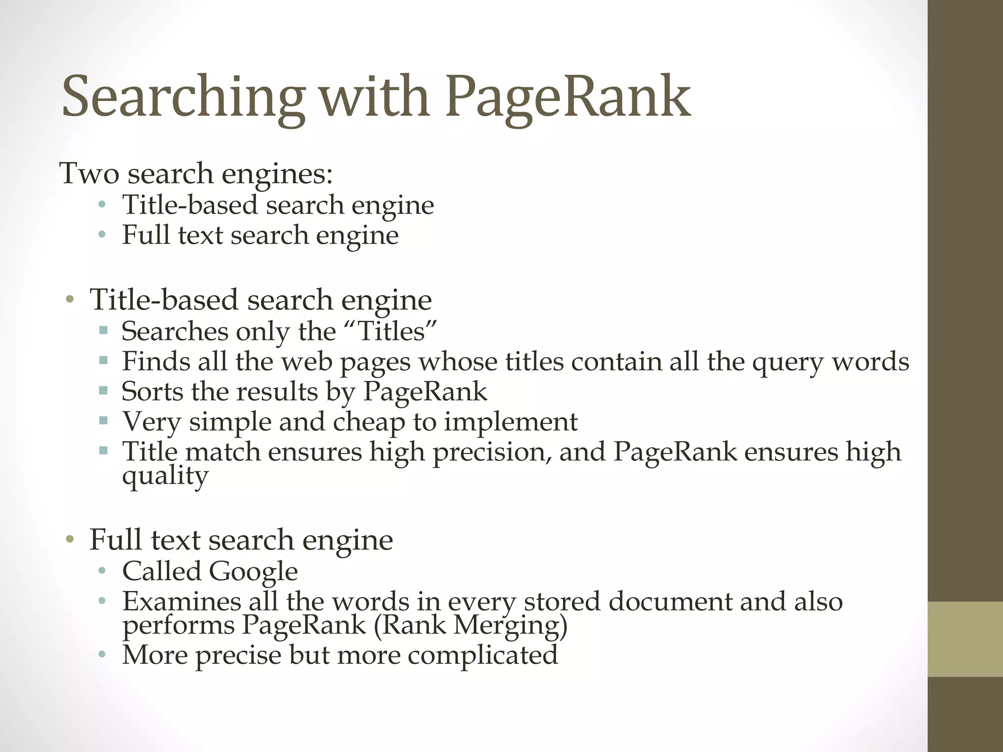 PageRank Algorithm In data mining | PPTX