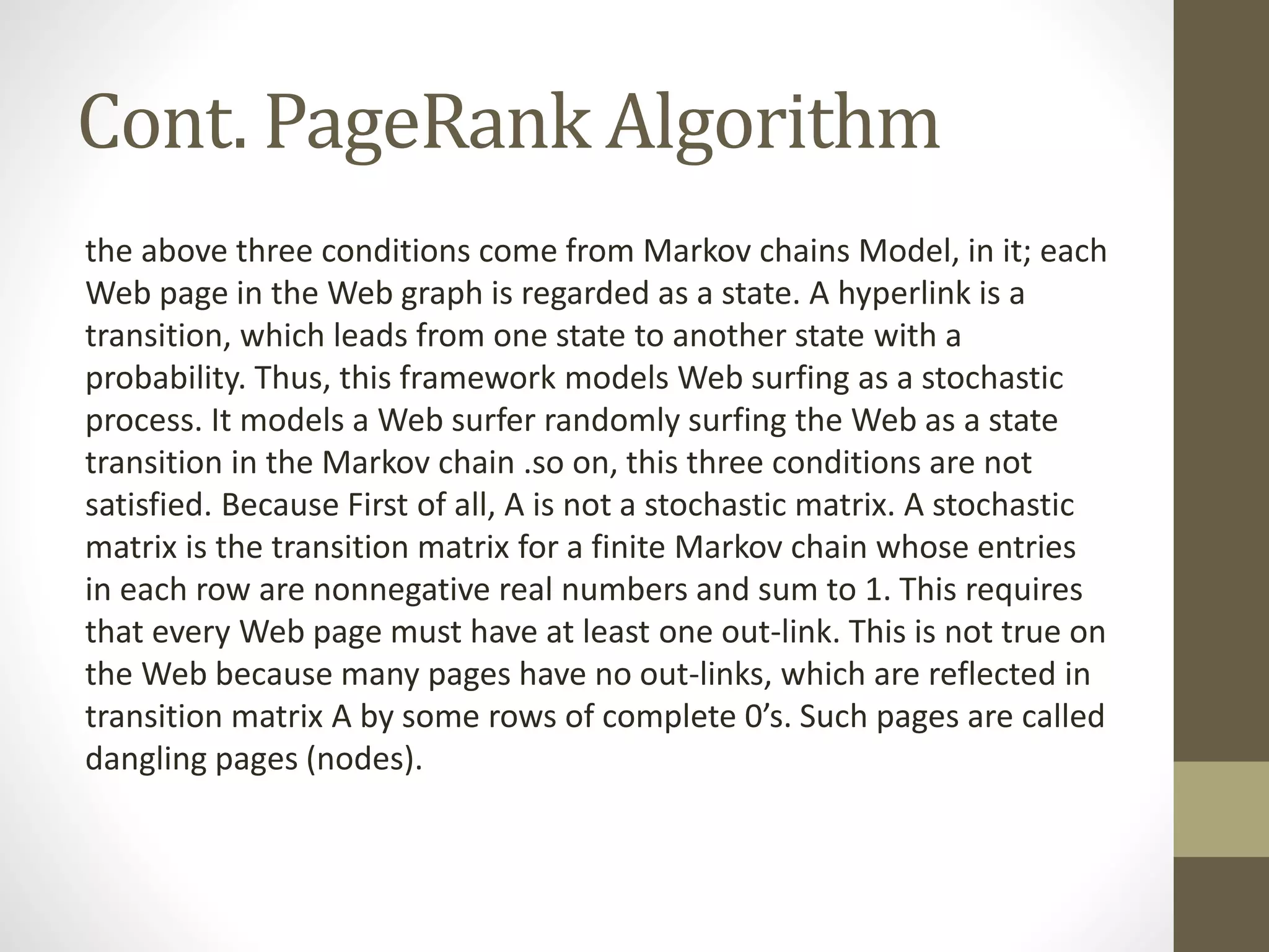 PageRank Algorithm In data mining | PPTX