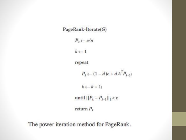 PageRank Algorithm In data mining | PPTX | Search | Internet