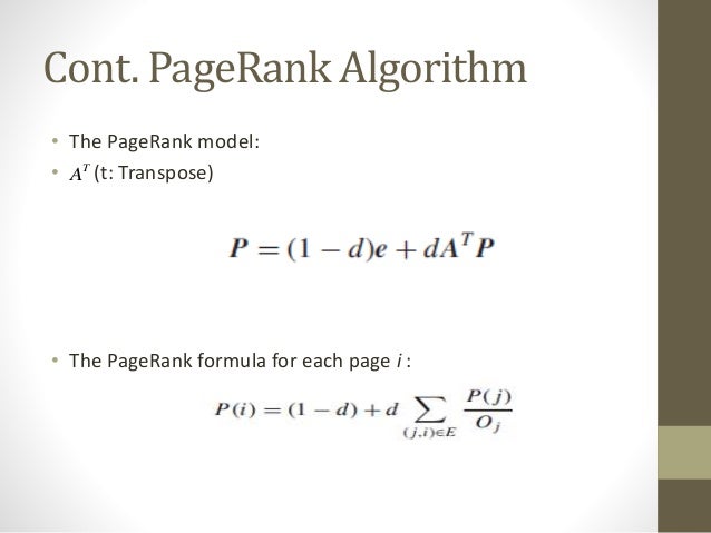 Pagerank Algorithm In Data Mining 7953