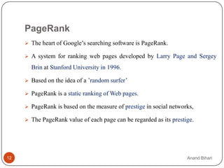 Page rank and hyperlink | PPTX