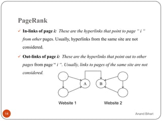 Page rank and hyperlink | PPTX