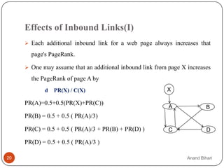 Page rank and hyperlink | PPTX