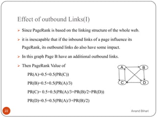 Page rank and hyperlink | PPTX