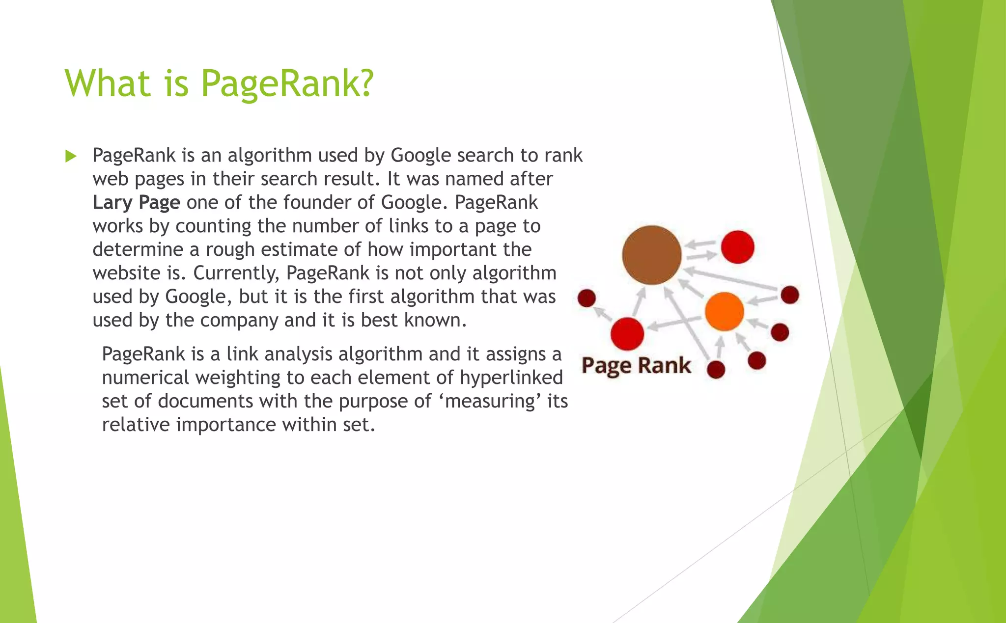 Page rank method | PPTX