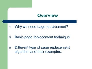 Page replacement | PPT