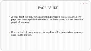 Page replacement algorithm | PPTX