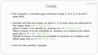 Page replacement algorithm | PPTX