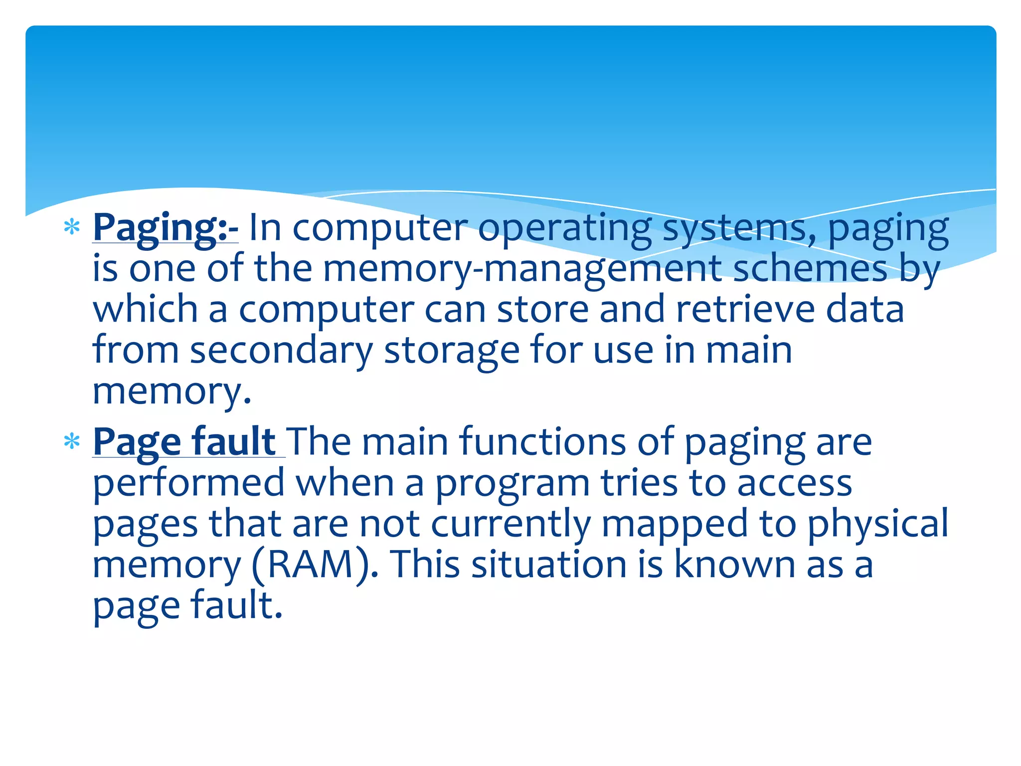 Page Replacement Algorithms Ppt