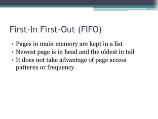 Page replacement algorithms | PPTX