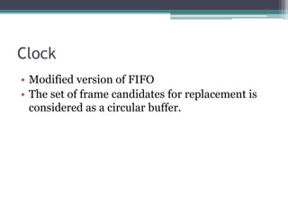Page replacement algorithms | PPTX