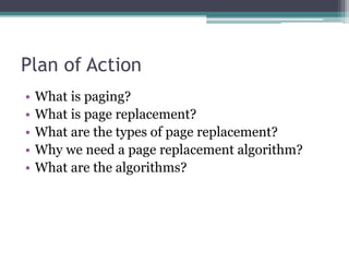Page replacement algorithms | PPTX