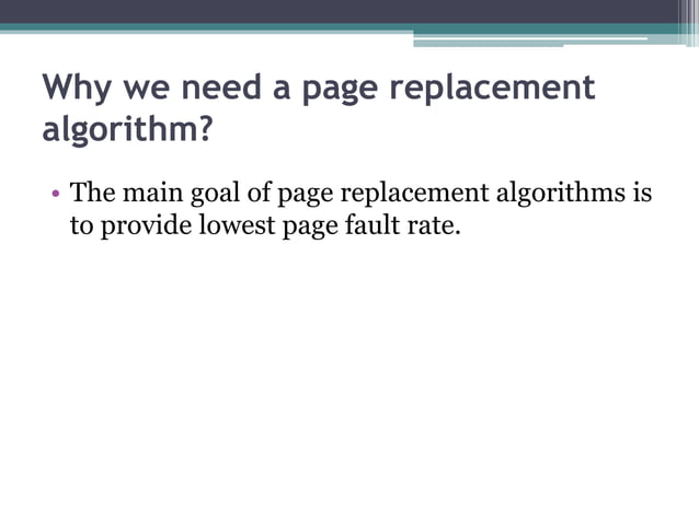 Page replacement algorithms | PPTX | Computing | Technology & Computing