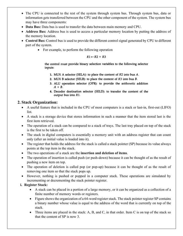 CS304PC:Computer Organization and Architecture UNIT II .pdf