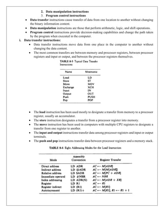 CS304PC:Computer Organization and Architecture UNIT II .pdf