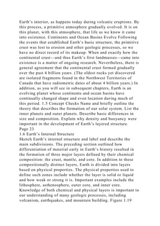 Pages 18 -191.4 Earth as a SystemThe Earth System The Earth sy.docx