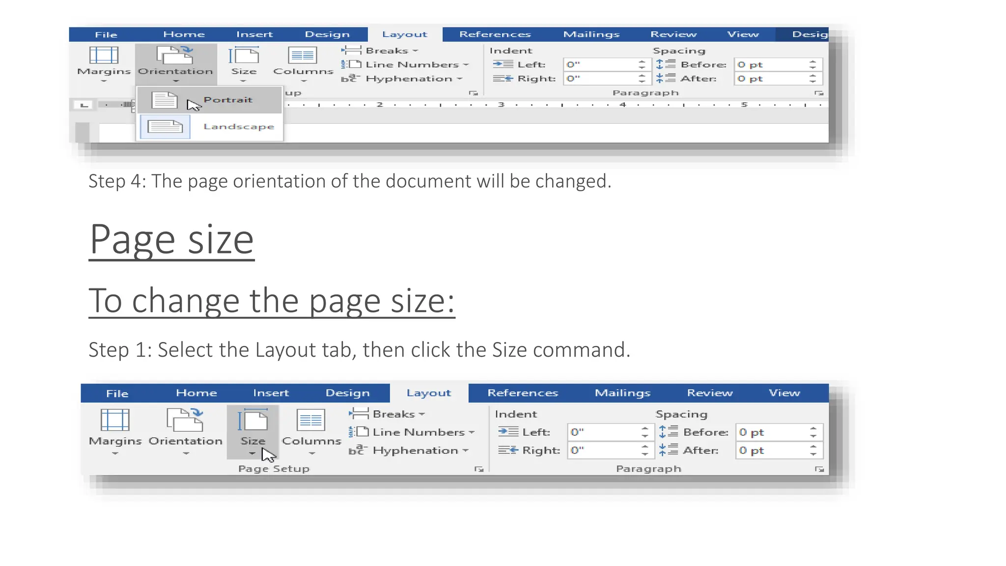 Page setup and sections presentation.pptx