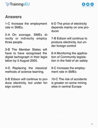 01 Verbal Reasoning Sample Tests - EU EPSO - AD Level - Vol 1 | PDF