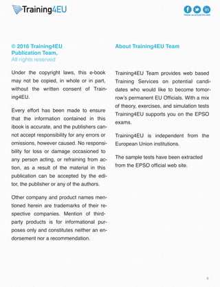 02 Numerical Reasoning Sample Tests - EU EPSO - AST Level - Vol 1 | PDF