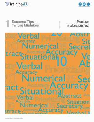 03 Abstract Reasoning Sample Tests - EU EPSO - AST Level - Vol 1 | PDF