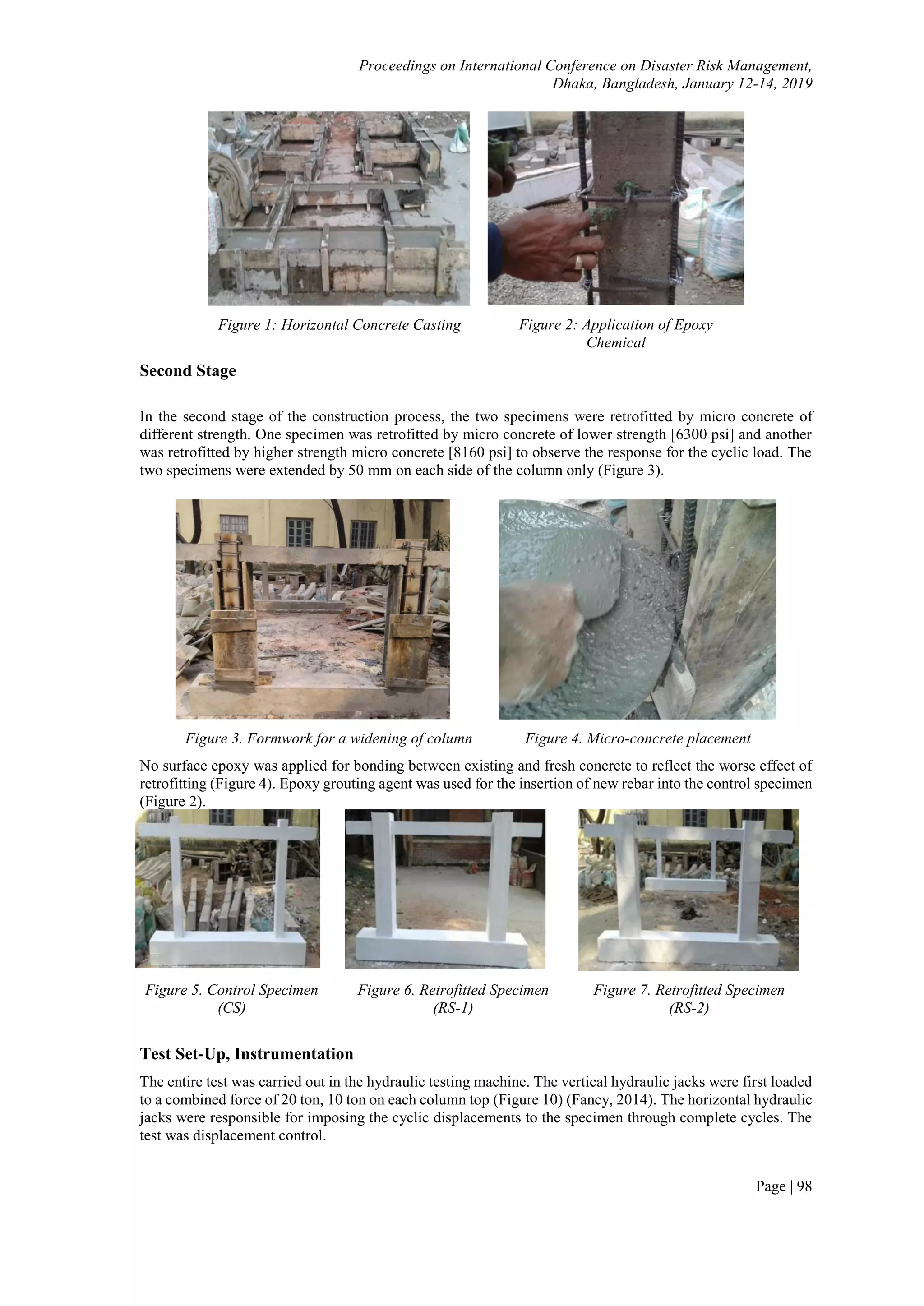 Cyclic Load Test on Beam-Column Behavior of Portal Frame Strengthening ...