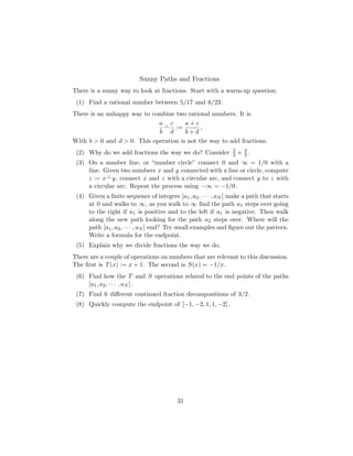 Continued fraction walk | PDF
