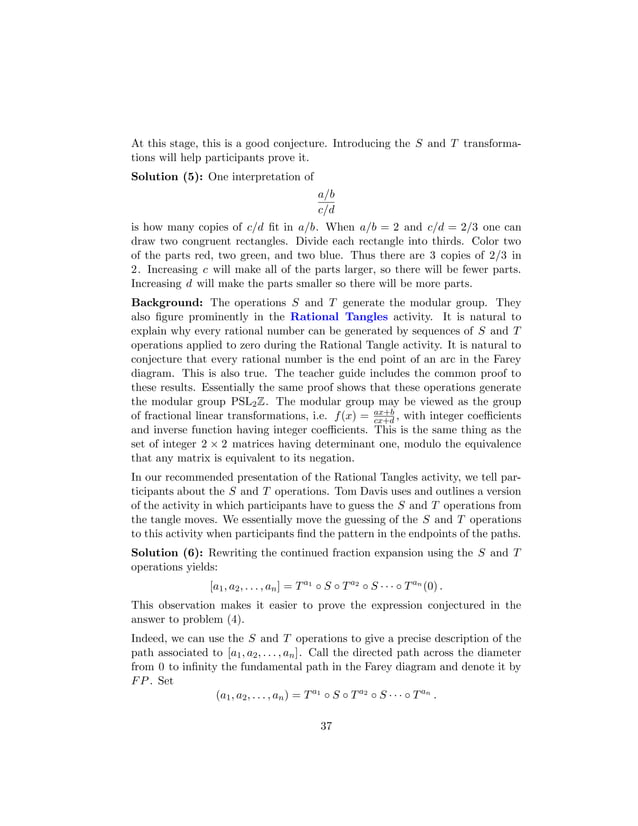 Continued fraction walk | PDF