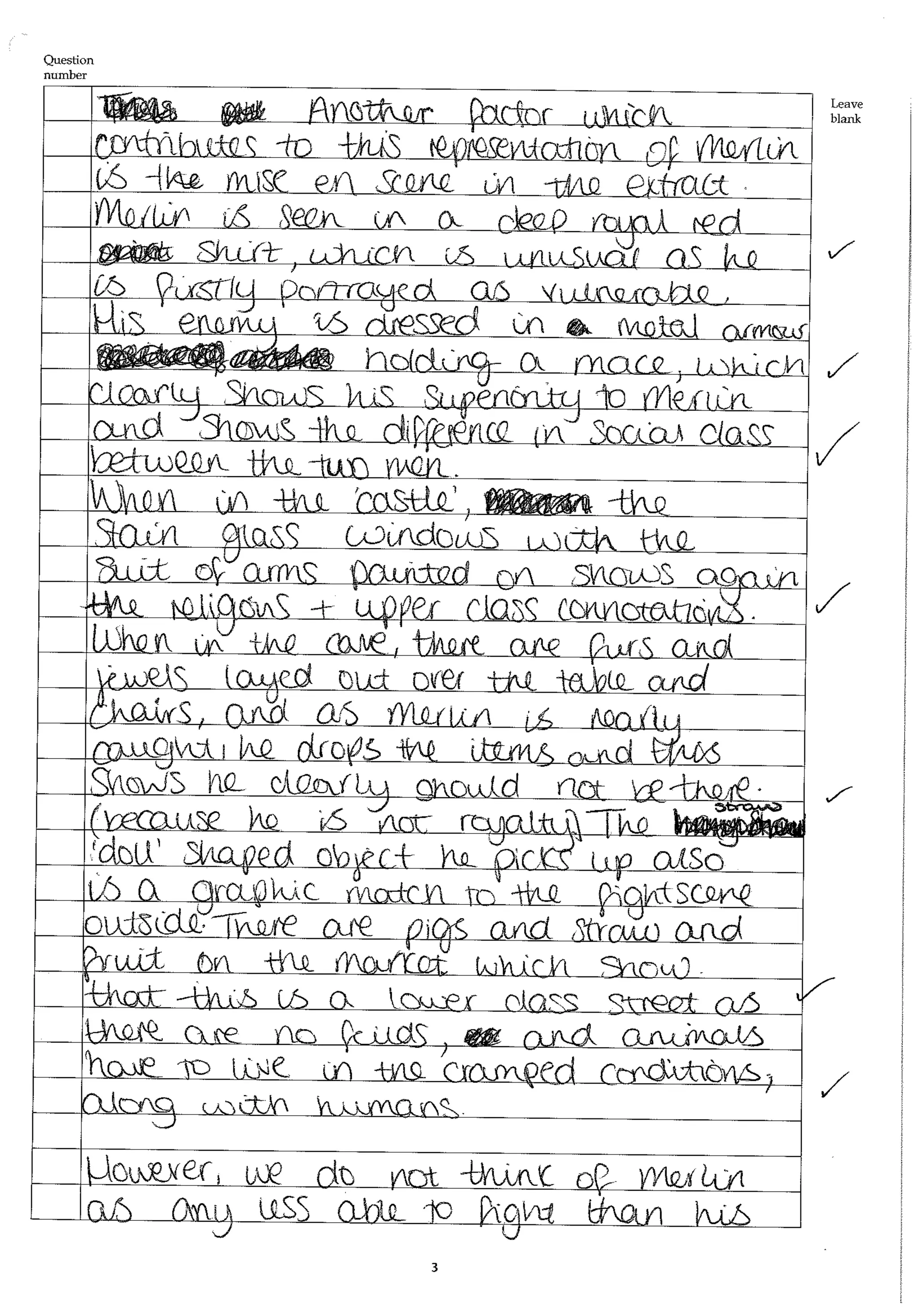 Class and Status answer - Merlin 72marks | PDF