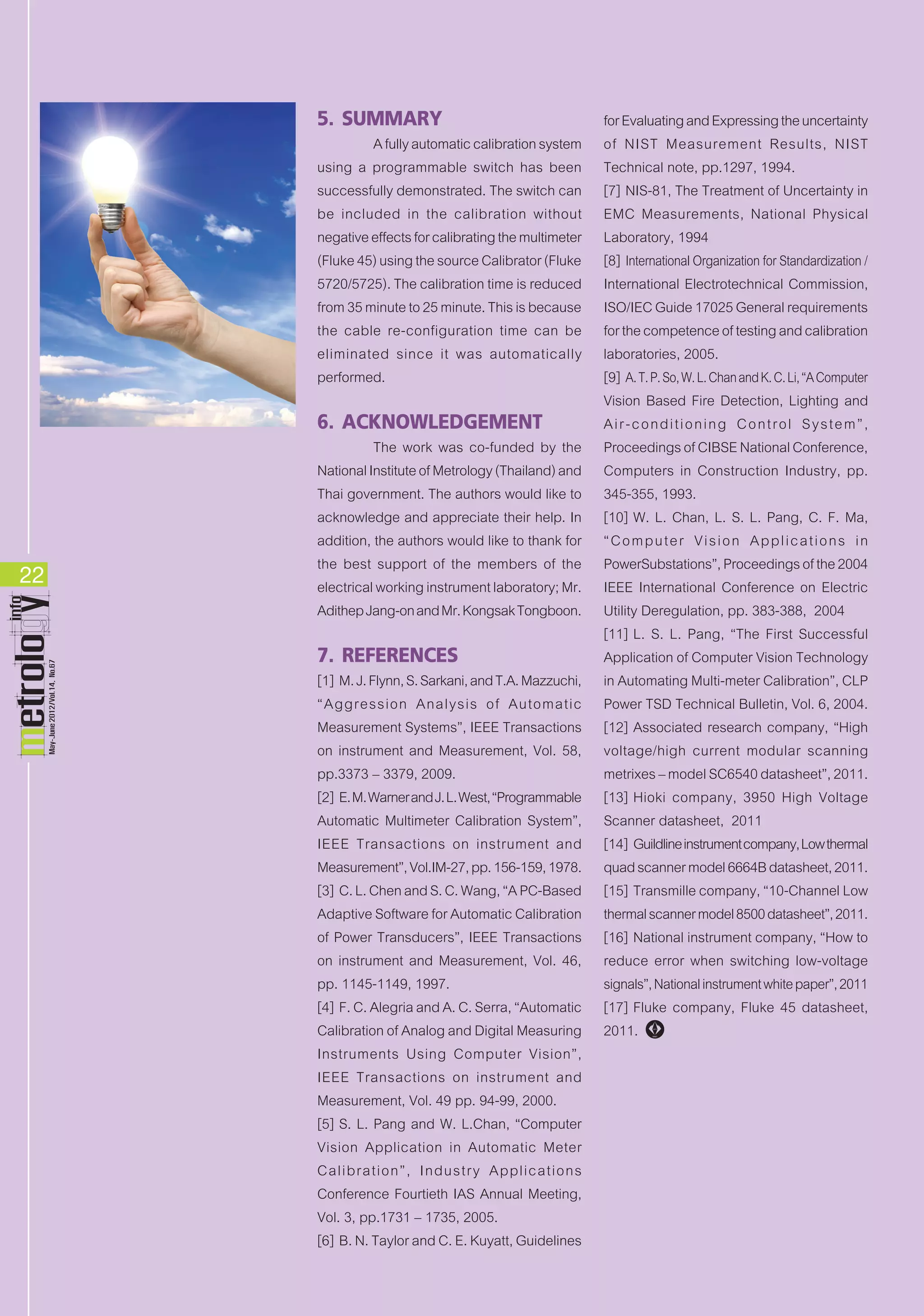 A Fully Automatic Multimeter Calibration System | PDF