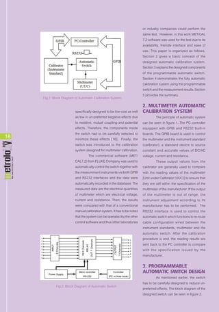 A Fully Automatic Multimeter Calibration System | PDF