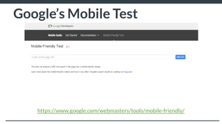 Evaluating Mobile Usability Guidelines: Google Mobile Usability ...