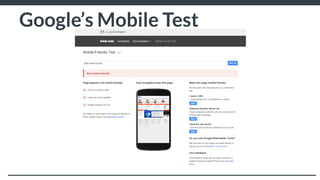 Evaluating Mobile Usability Guidelines: Google Mobile Usability ...