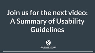 Evaluating Mobile Usability Guidelines: Mobile Usability Guidelines | PPT