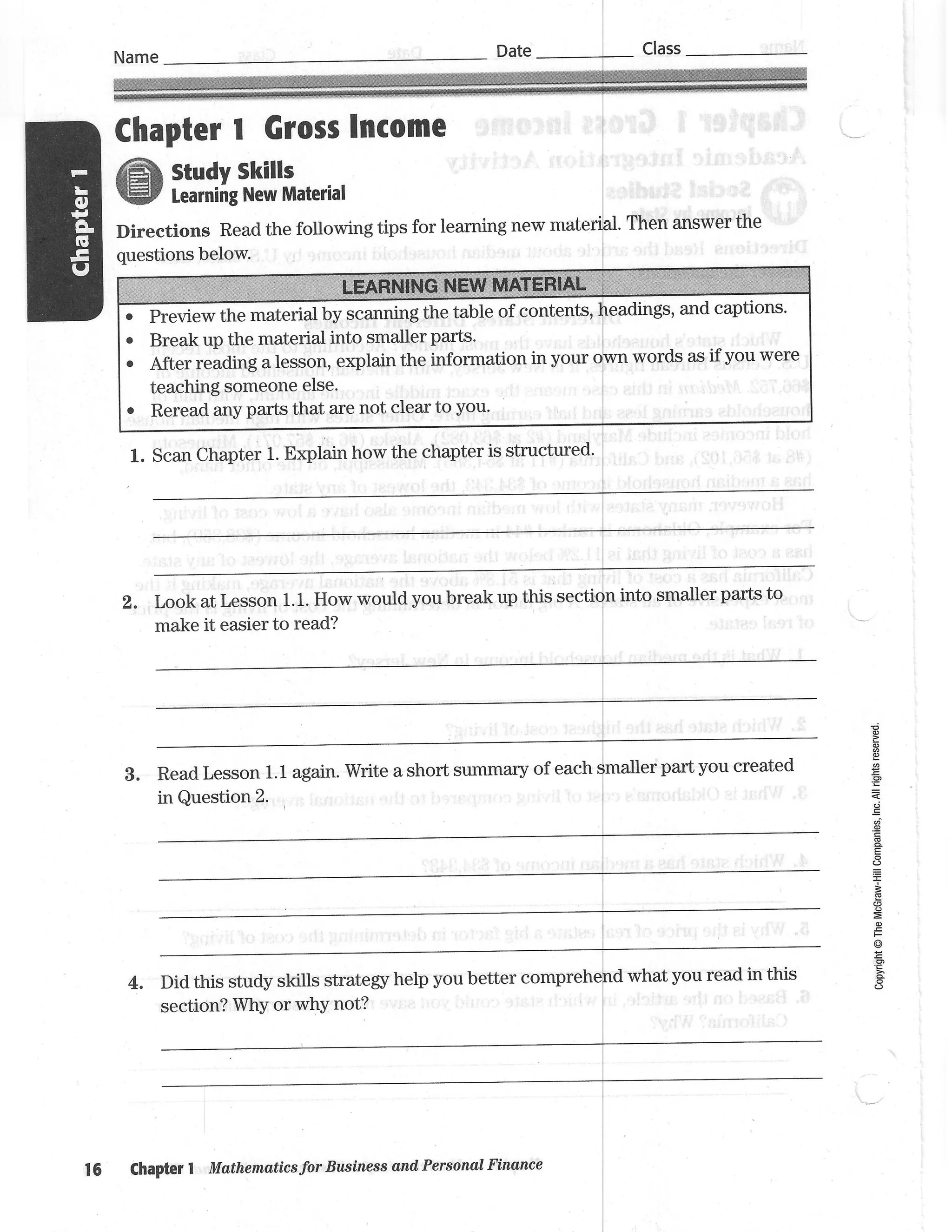 Foundation Skills (FS) Chapter 1 | PDF