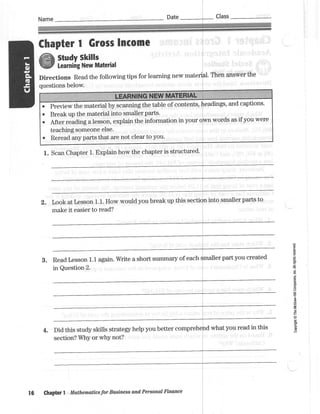 Foundation Skills (FS) Chapter 1 | PDF