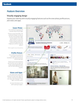 Facebook Timeline Pages and Product Guide | PDF