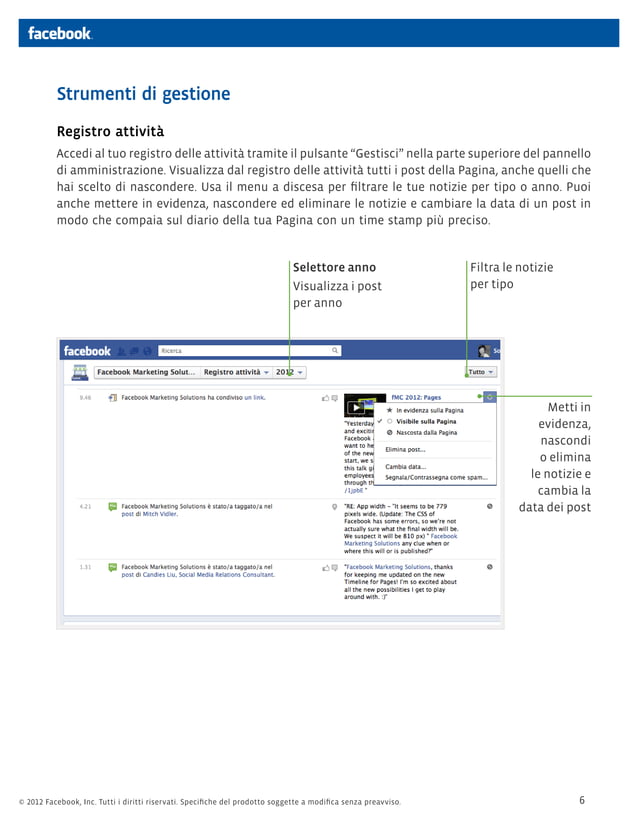 Guida alle Nuove pagine di Facebook | PDF